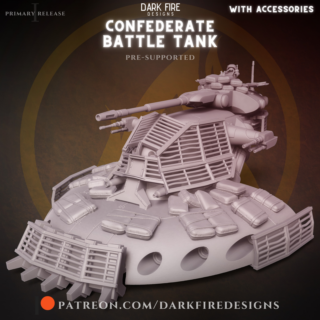 Confederate Battle Tank – Dark Fire Designs
