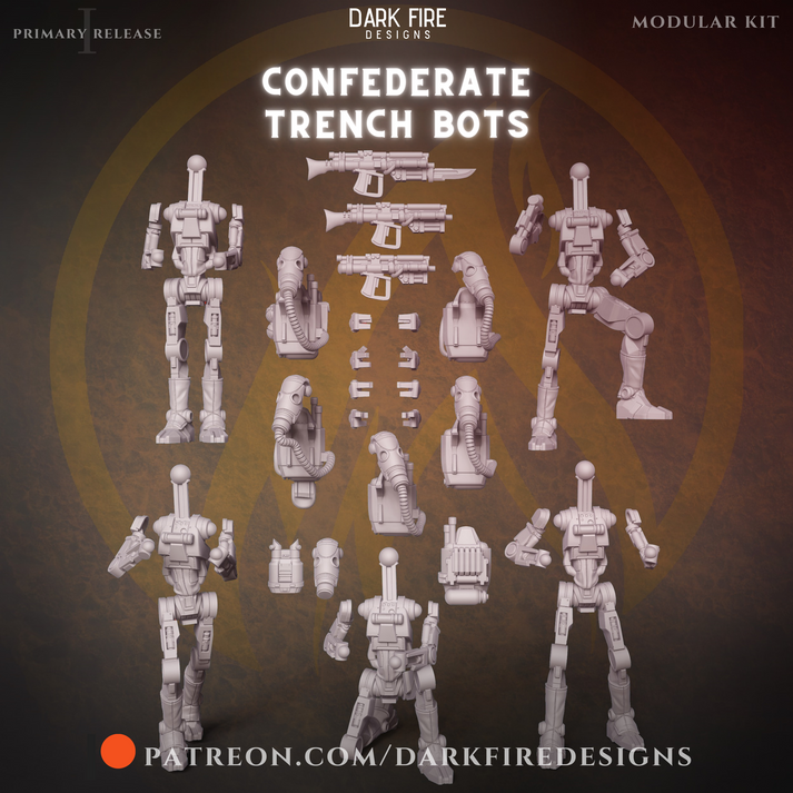 Confederate Trench Bots – Dark Fire Designs