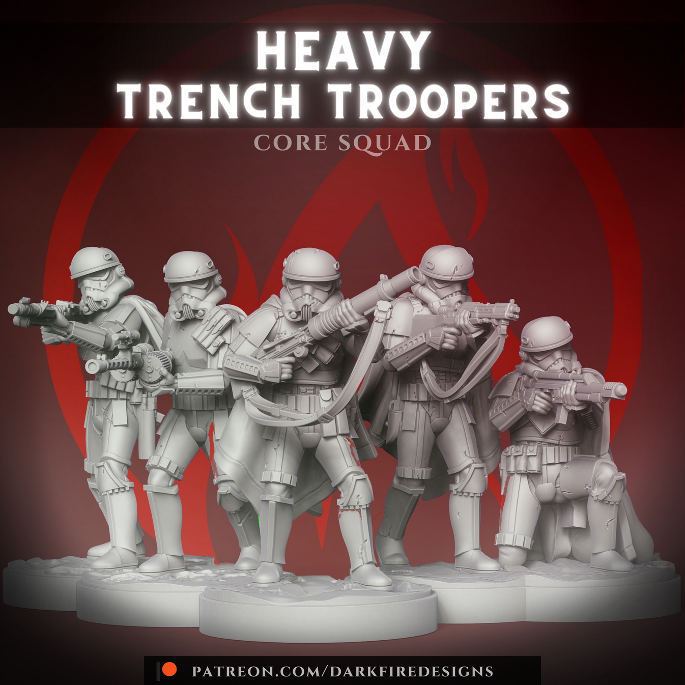 Imperial Heavy Trench Trooper Squad – Dark Fire Designs