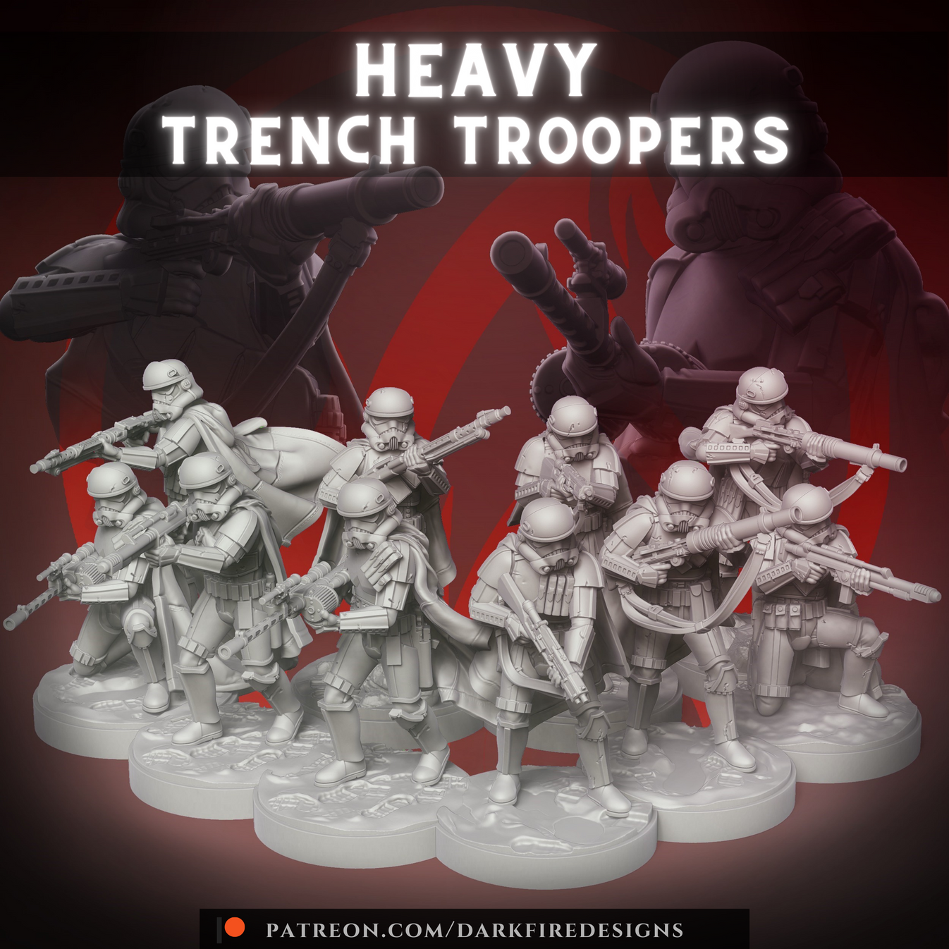 Imperial Heavy Trench Trooper Squad – Dark Fire Designs
