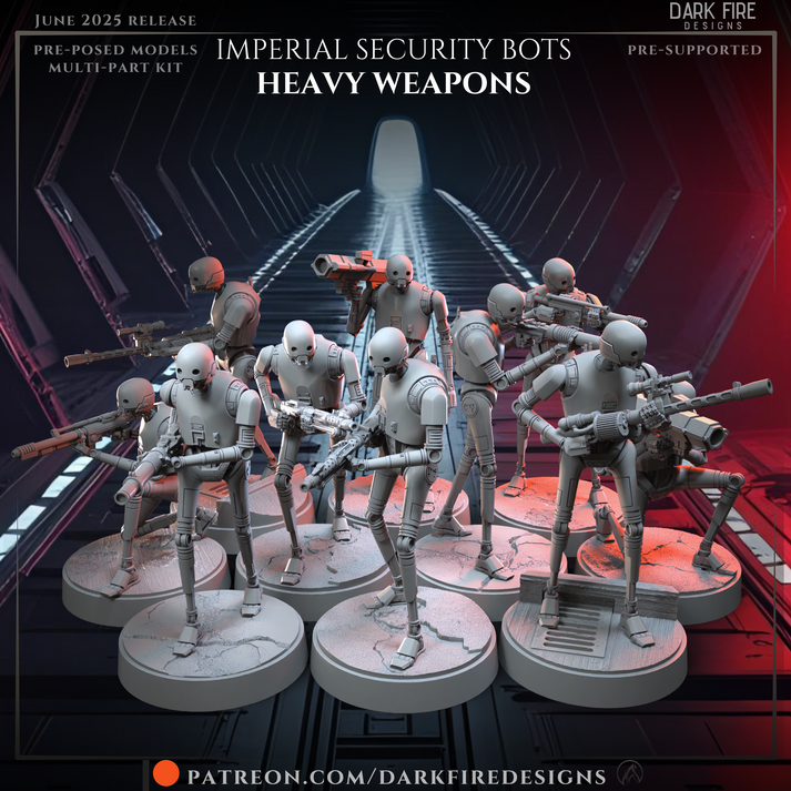 Imperial Security Bots - Heavy Weapons – Dark Fire Designs