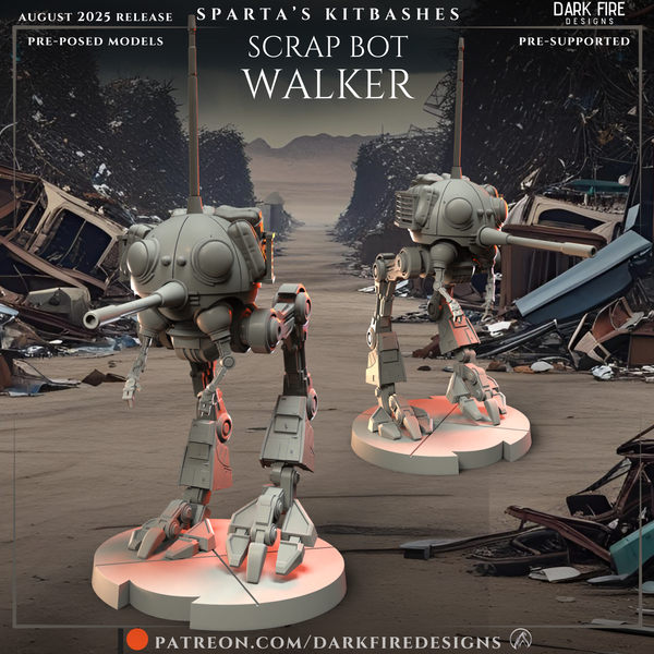 Scrap Bot Walker – Dark Fire Designs