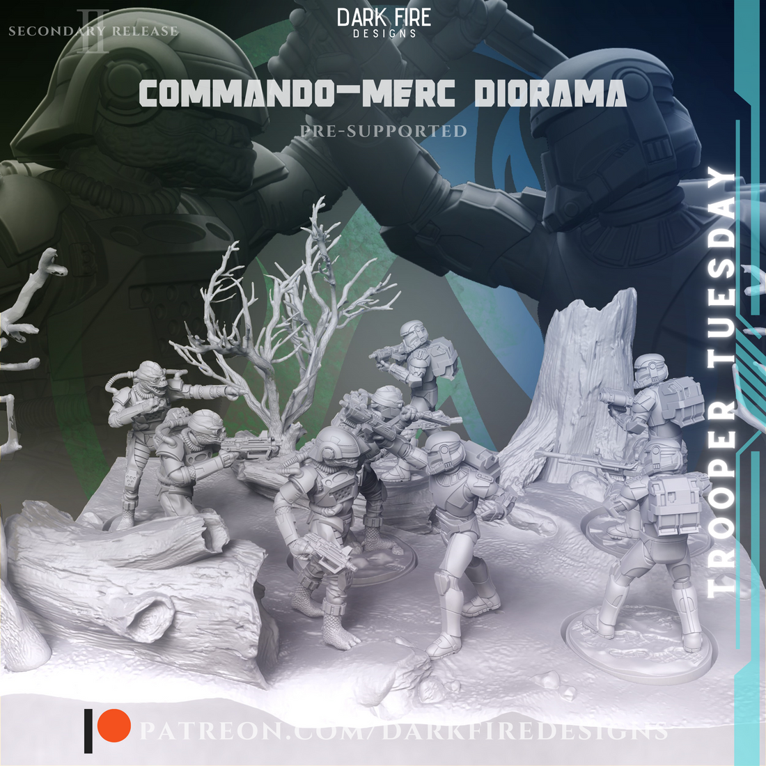 Commando Merc Diorama – Dark Fire Designs