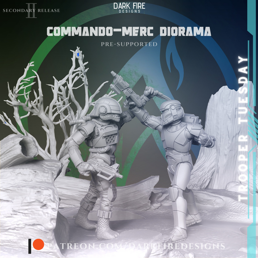 Commando Merc Diorama – Dark Fire Designs